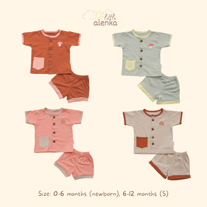 Jual Alenka - Two Tone Baby Set (Setelan Bayi) 0 - 12 months | Shopee ...