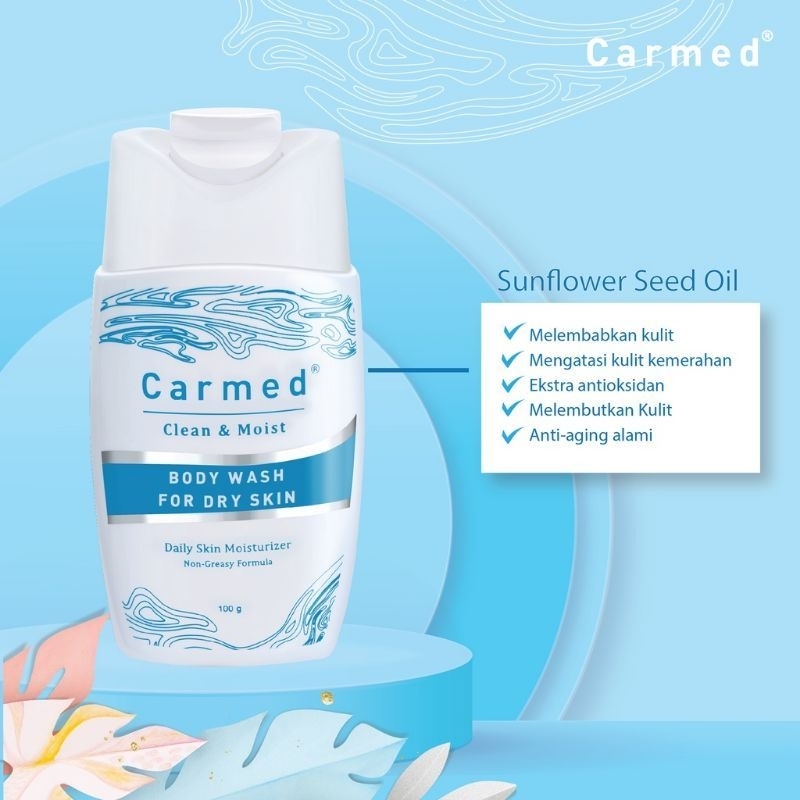 Jual carmed clean & moist body wash for dry skin 100g | Shopee Indonesia