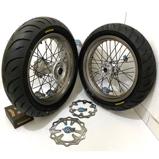 Jual BAN SET WR 155 CRF155 BAN MAXXIS 120/140/70 VELG EXCEL TAKASAGO ...