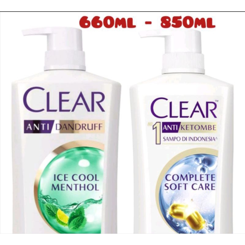 Jual Clear shampoo all variant 300ml / 660ml / 850ml | Shopee Indonesia