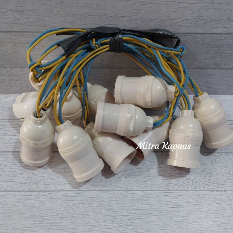 Jual KABEL FITTING LAMPU GANTUNG 3,5M 12 FITTING | Shopee Indonesia