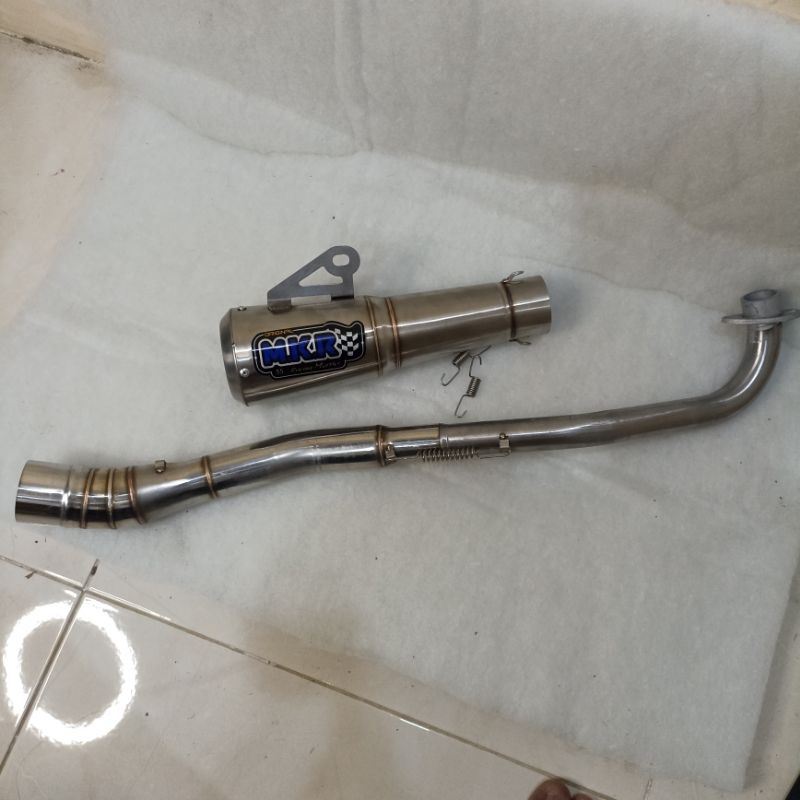 Jual knalpot MKR model rcb botol bebek standar grand Vega Jupiter Supra ...