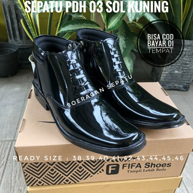 Jual Sepatu Pdh Tni Polri Dishub Satpam Security Pria SEPATU PDH TNI ...