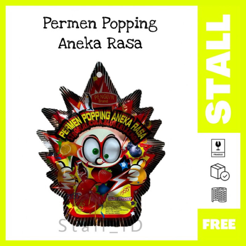 Jual Permen Popping Aneka Rasa 24gr Penguin Brand | Shopee Indonesia