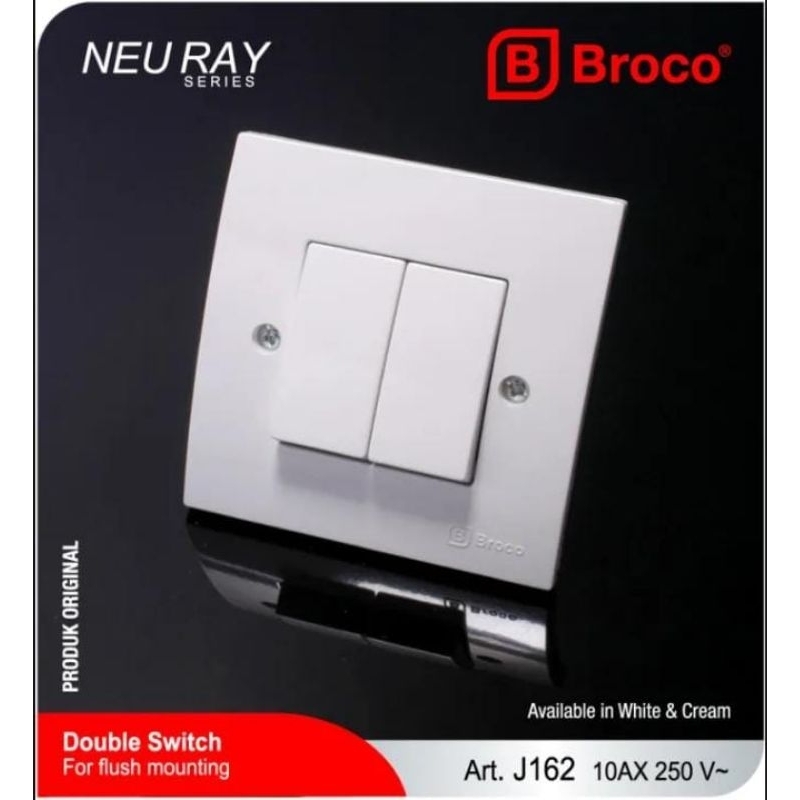 Jual Saklar Broco Neu Ray - J162 Saklar Seri / Saklar Double Inbow ...