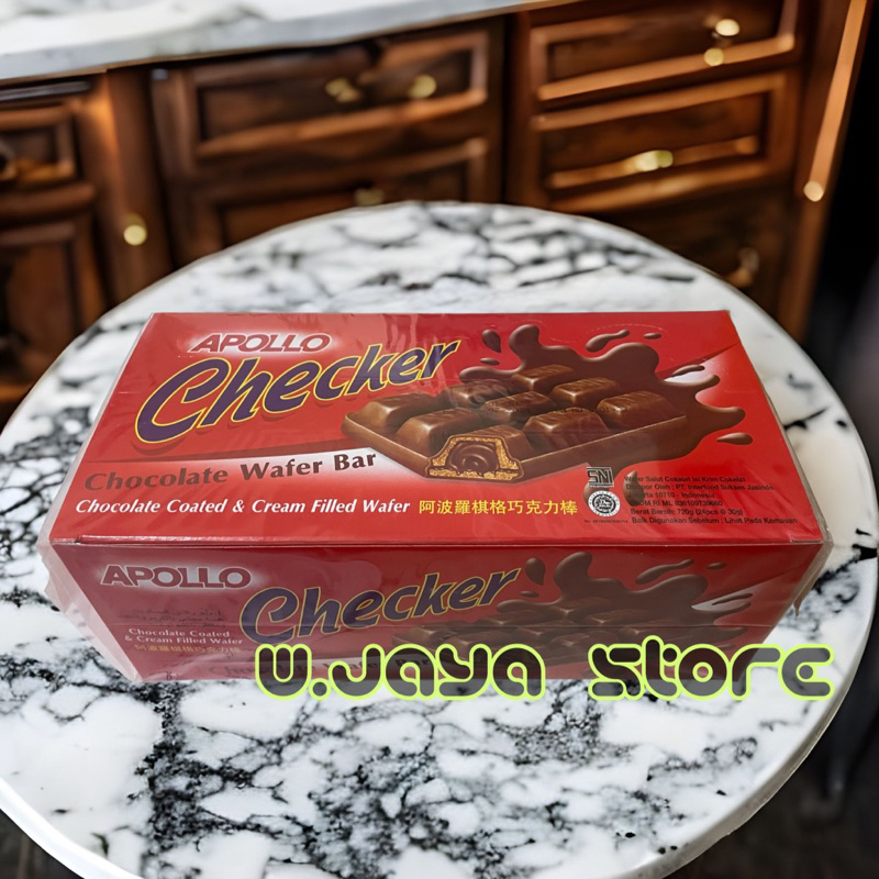 Jual Apollo Checker Chocolate Wafer Bar 720g (24pcx 30g) | Shopee Indonesia