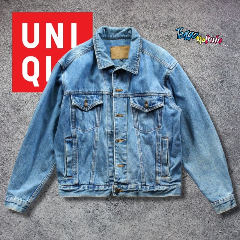 Jual Uniqlo, Trucker/Jacket Denim Original, Second | Shopee Indonesia