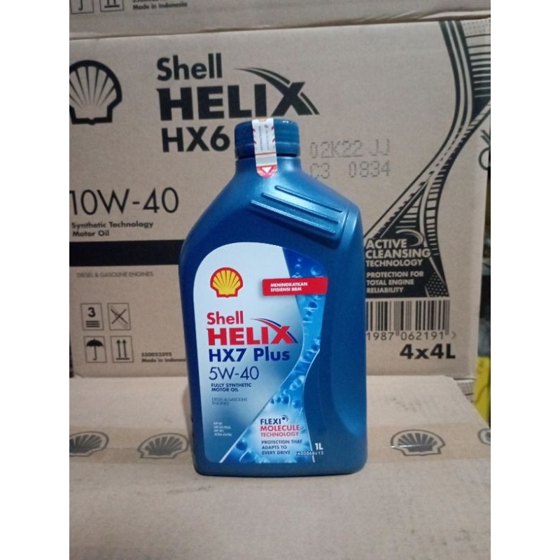 Jual OLI Mobil SHELL HELIX HX7 Plus 5W-40 Fully Synthetic - 1 Liter ...