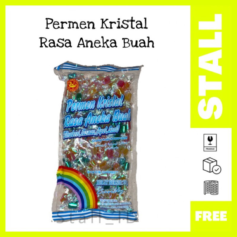 Jual Crystal Fruits Flavour Candy/Permen Kristal Aneka Rasa Buah 500g ...