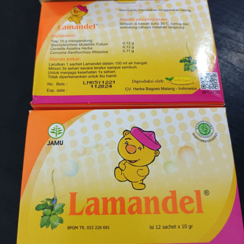 Jual Lamandel Kotak isi 12 sachet x 10gr | Shopee Indonesia