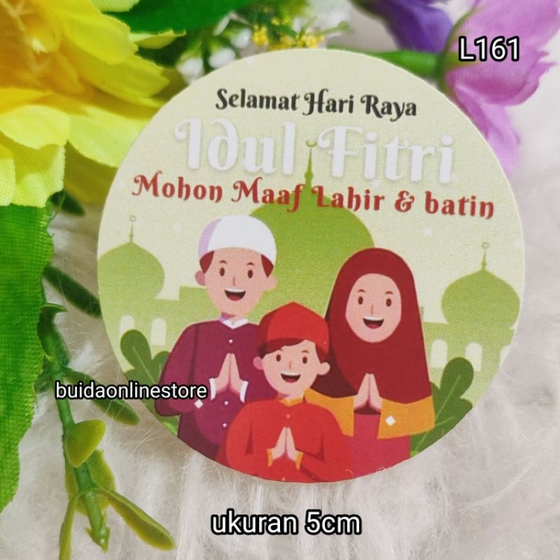 Jual Stiker Sticker Label hangtag Lebaran Selamat Hari Raya Idul Fitri ...