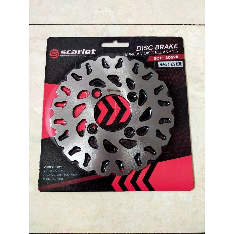 Jual PIRINGAN CAKRAM BELAKANG MEREK SCARLET HONDA SUPRA X125 BLADE NEW CS1 SONIC150 | Shopee ...
