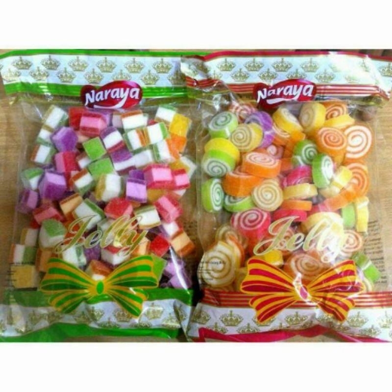 Jual JELLY SANDWICH JELLY ROLL NARAYA CANDY 400GR EXP 2024 | Shopee ...