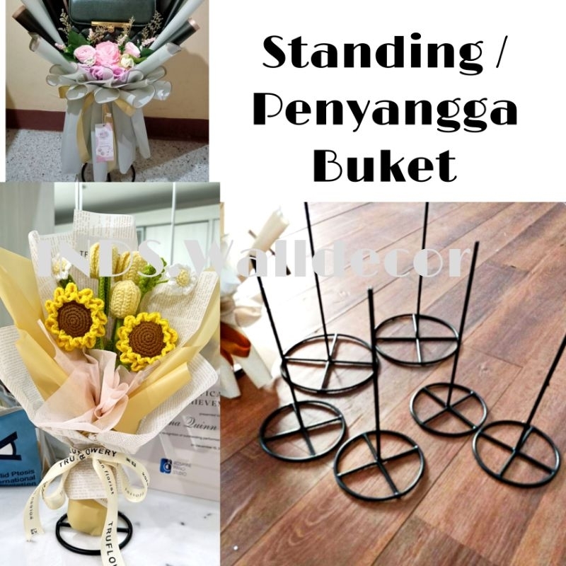 Jual Standing Buket Stand Buket Bunga Display Bouquet Bunga Standing ...