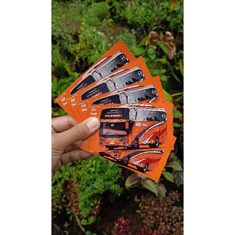 Jual 5 stiker bus sticker bis busmania bris trans Casper | Shopee Indonesia