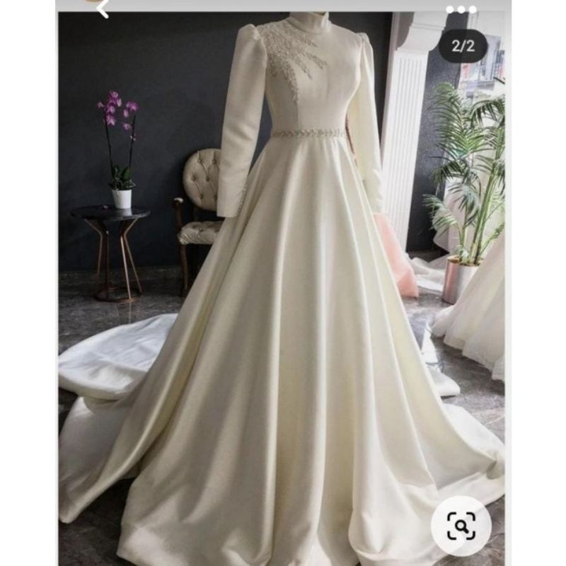 Jual GAUN AKAD / WEDDING DRESS / GAUN LAMARAN/ GAUN PESTA MEWAH CANTIK ...