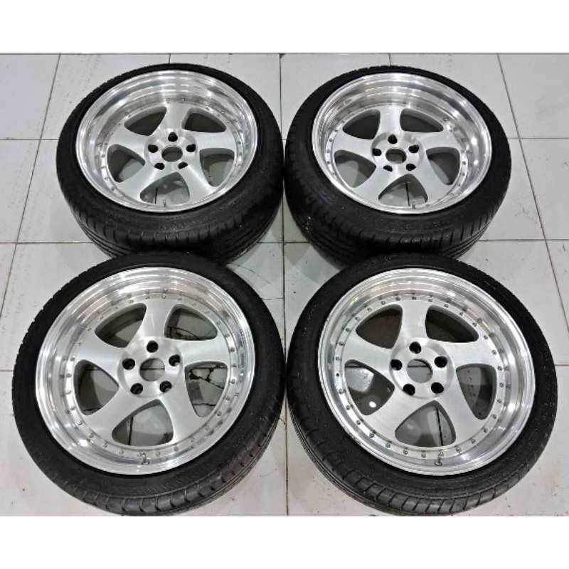 Jual Velg Mobil Bekas Racing Celong Rotiform Ring 18 Pcd 5x114+Ban phi 225/235 40 r18 Buat Civic ...