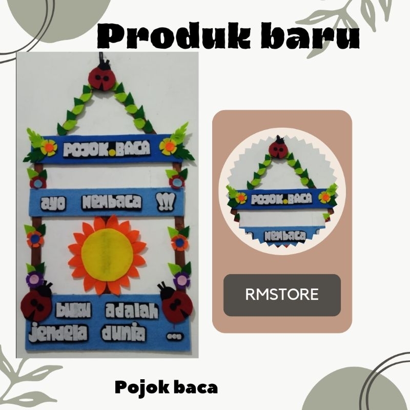 Jual Hiasan dinding dekorasi kelas paud TK SD pajangan gantung prakarya kerajinan tangan kain ...