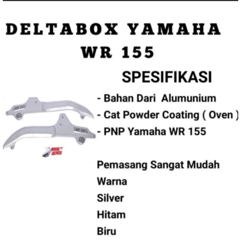 Jual DELTA BOX YAMAHA WR 155 DELTA BOX COVER RANGKA YAMAHA DELTA BOX ...