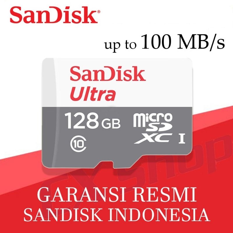 Jual MEMORY CARD SANDISK ULTRA MICRO SD 128GB CLASS 10 120/MBps Original | Shopee Indonesia