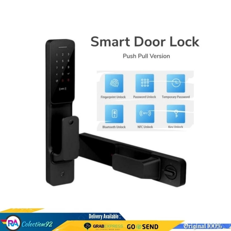 Jual Mijia Smart Door Lock Push Pull Version NFC - | Shopee Indonesia