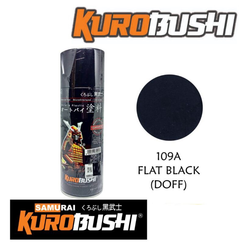 Jual Pilok Pilox Cat Semprot Samurai Paint Kurobushi 400 ml - Hitam & Hitam Doff | Shopee Indonesia