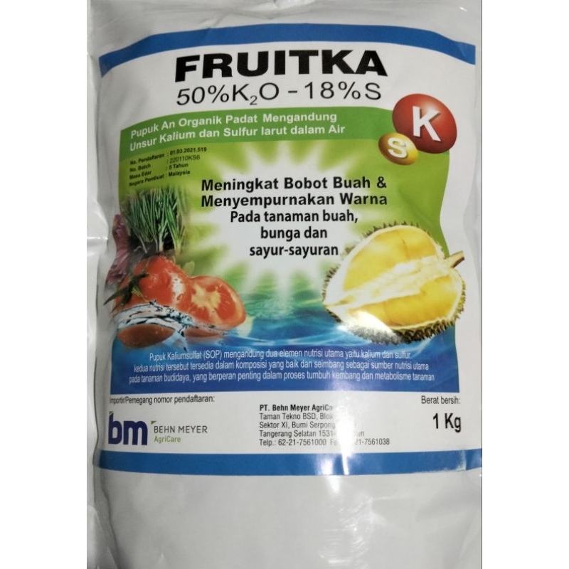 Jual Pupuk Buah FRUITKA 1Kg Pupuk Buah Kalium Sulfat Cocok Untuk ...
