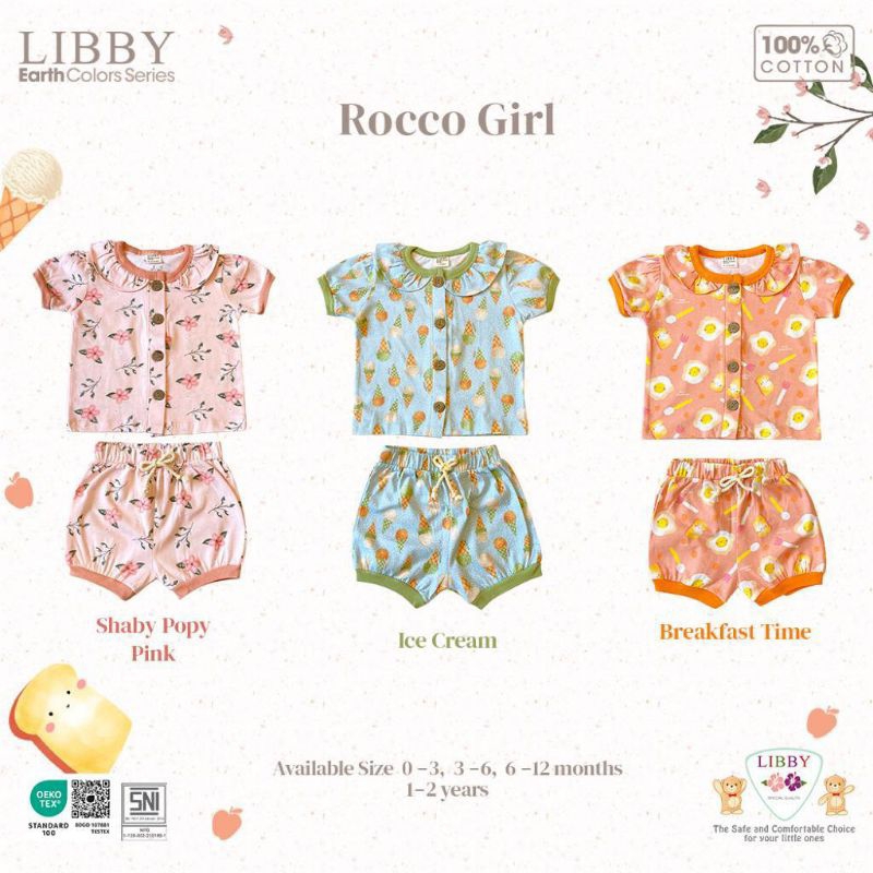Jual LIBBY SET ROCCO GIRLS 6 -12 BULAN / 1 - 2 TAHUN | Shopee Indonesia