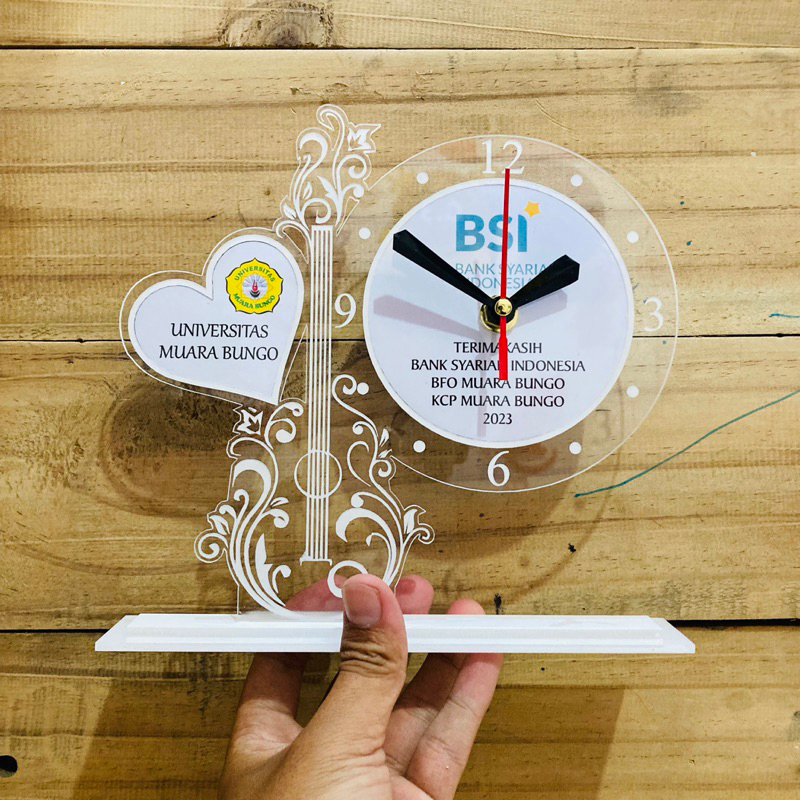 Jual Vandel Plakat Custom Jam Duduk PKL Magang Bonus Box Kado dan Pita ...