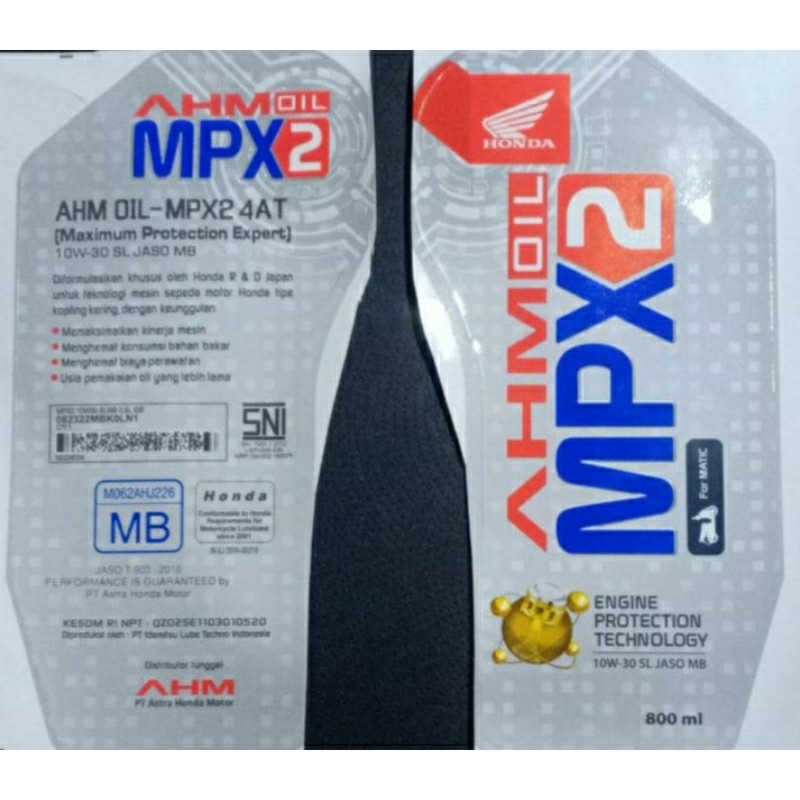 Jual Sticker Tempelan Label Kemasan Botol Oli / Oli MPX 2 | Shopee ...