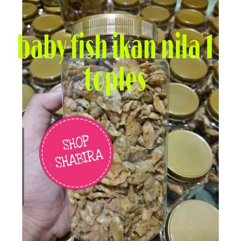 Jual baby fish ikan nila crispy 1 toples halal | Shopee Indonesia