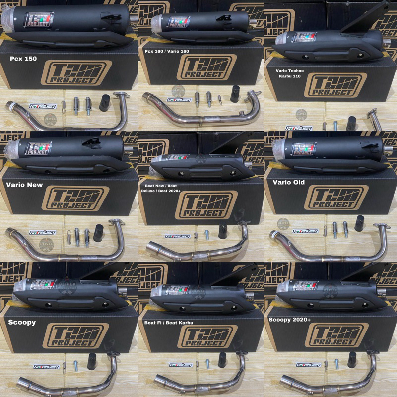 Jual Knalpot TZM Project STD Non SS Pro Full Package Honda Series ...