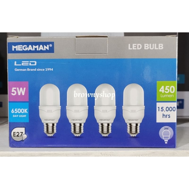 Jual LAMPU LED P BULB MEGAMAN STICK 5W (4 PC) | Shopee Indonesia