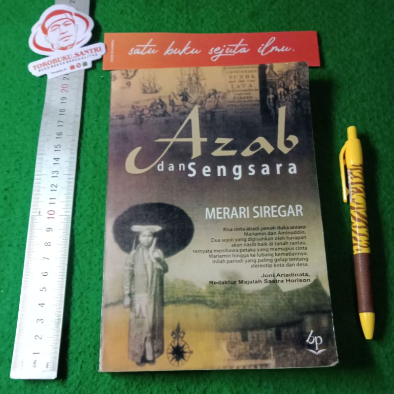 Jual Buku Novel Sastra Lawas Langka : Azab dan Sengsara by Merari ...