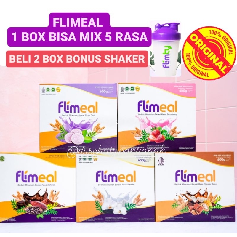 Jual FLIMEAL 1 Box isi 12 Sachet (FLIMTY MEAL) SUSU CEREAL UNTUK DIET ...