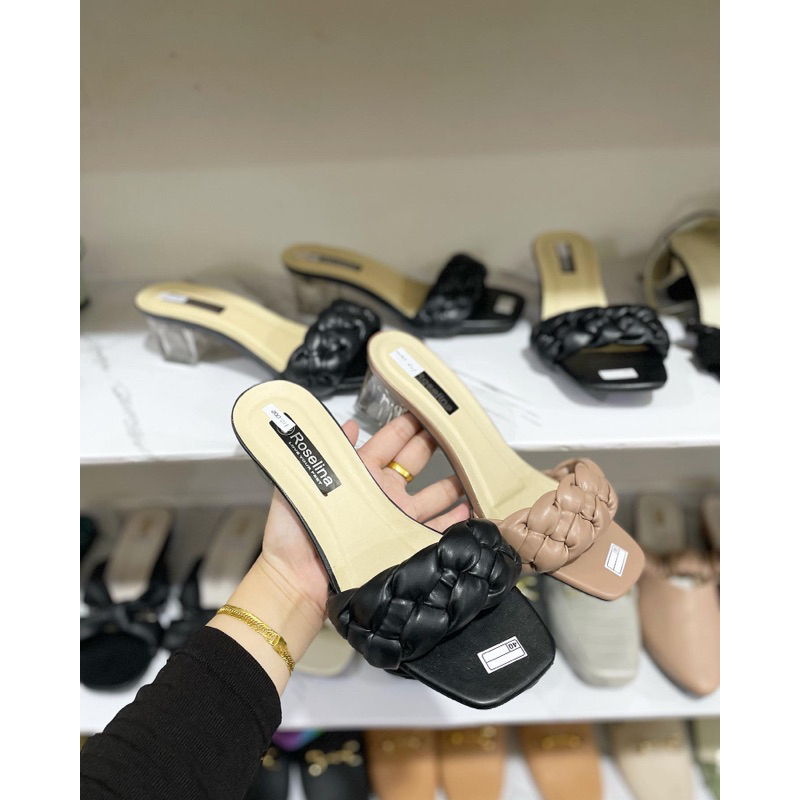 Jual heels kaca 6cm model anyam by nyana id | Shopee Indonesia