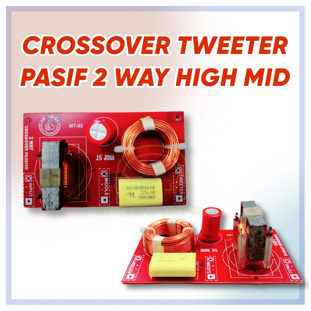 Jual CROSSOVER PASIF TWEETER 2 WAY HIGH MID crossover pasive 2way JS ...
