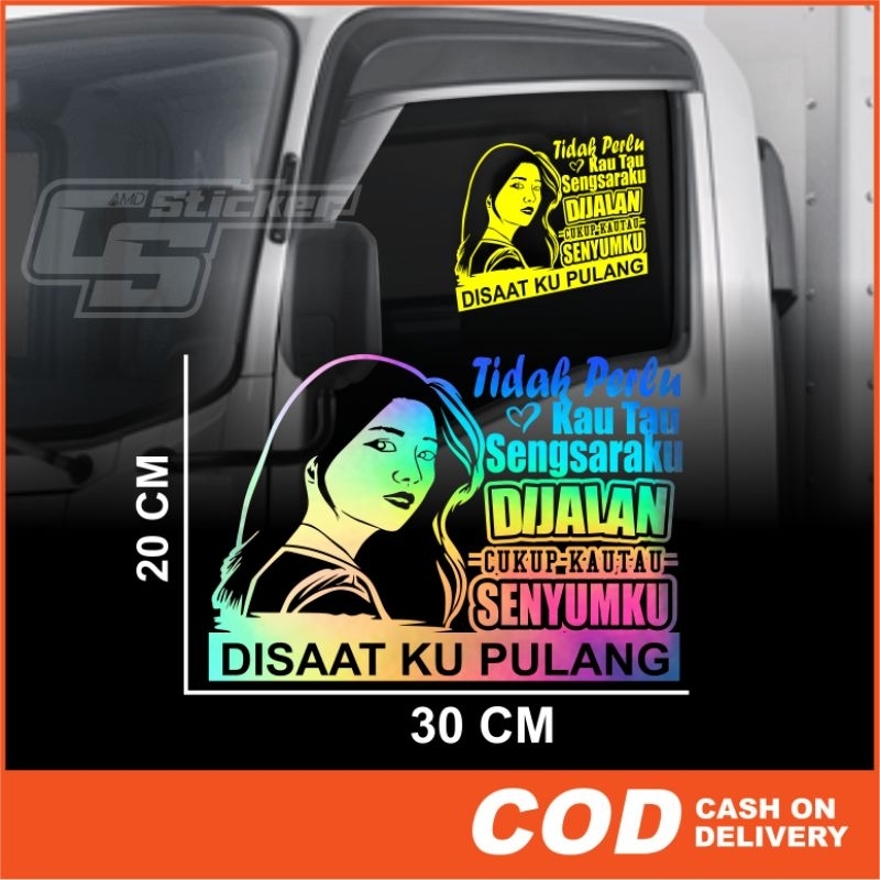 Jual Cutting Stiker Kaca Truk Mobil Canter Pick up L300 Body Depan ...