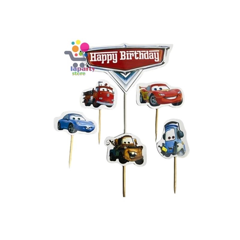 Jual Cake Topper Happy Birthday / Cake Topper Cars / Hiasan Kue Mc ...
