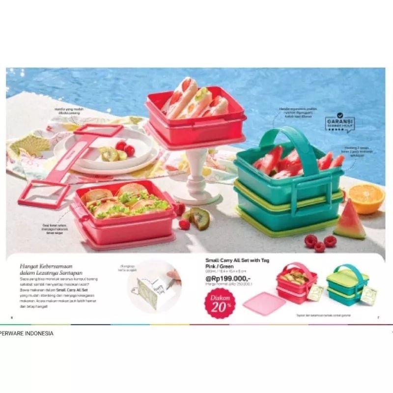 Jual Tupperware - Small Carry All Set | Shopee Indonesia