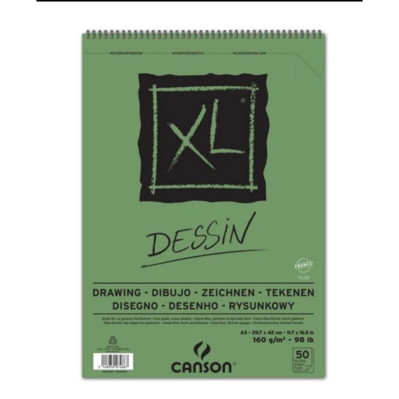 Jual Sketchbook Canson A3 50 Lembar XL Dessin | Shopee Indonesia