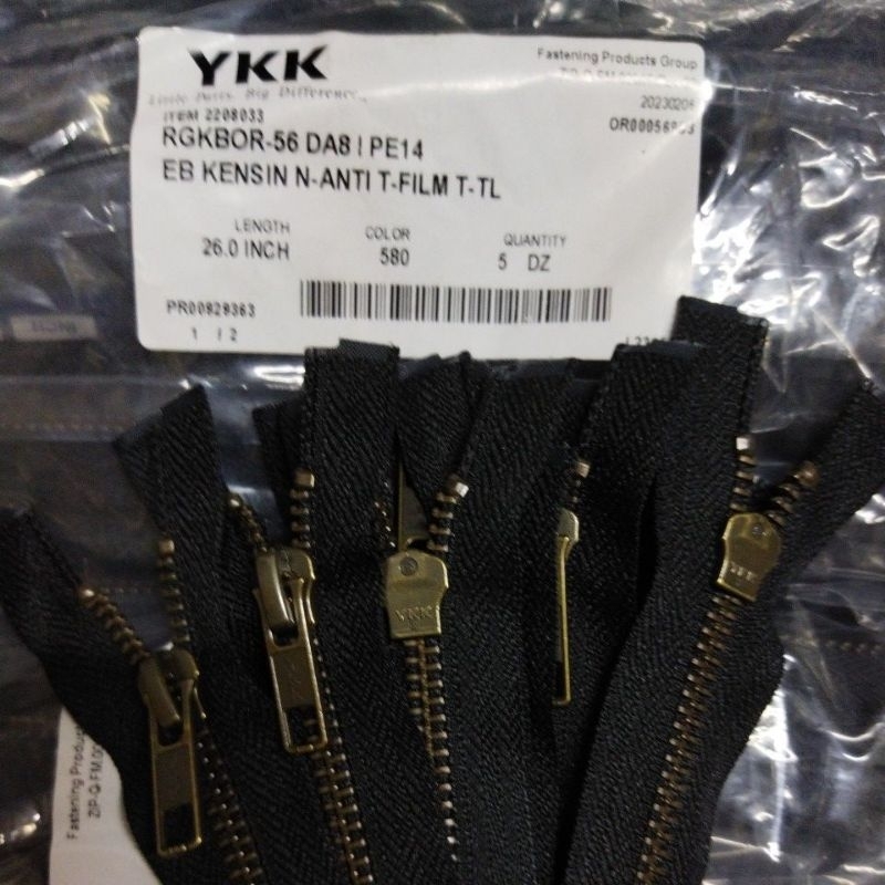 Jual Resleting Jaket YKK ATG RGKBOR 56 LUSINAN | Shopee Indonesia