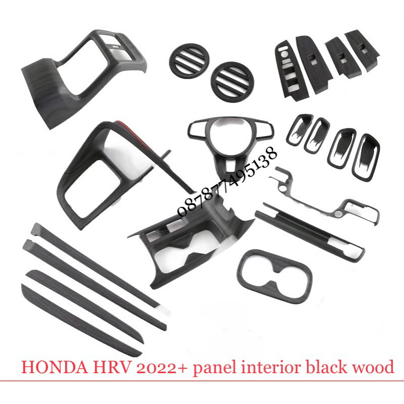 Jual Honda new HRV 2022+ panel interior black wood mate elegant style ...