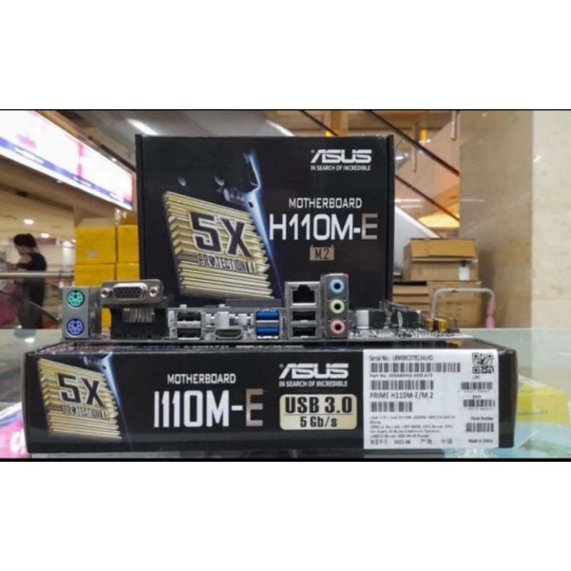 Jual MOTHERBOARD ASUS H110M-E M.2 LGA 1151 GEN 6/7 | Shopee Indonesia