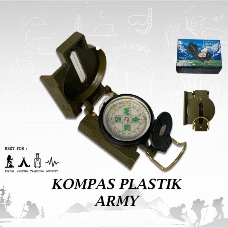 Jual KOMPAS COMPAS COMPASS BIDIK PRAMUKA PENUNJUK ARAH SURVIVAL KIT ...