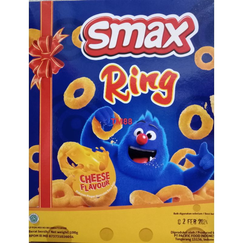 Jual MAKANAN RINGAN EKSTRUDAT RASA KEJU/SMAX RING CHEESE FLAVOUR ISI 12 ...
