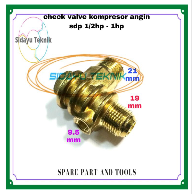 Jual Check Valve Kompresor Angin SDP 1/2HP - 1HP | Shopee Indonesia