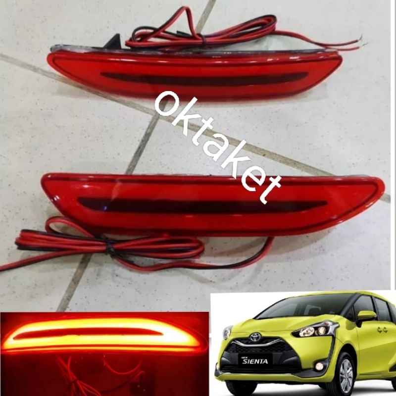 Jual Lampu reflektor belakang Toyota Sienta 2016 2020 2021 2023 rear ...
