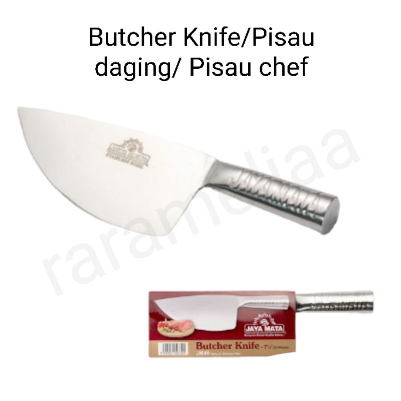 Jual Butcher Knife Pisau Daging Jaya Mata/pisau chef perlengkapan dapur ...