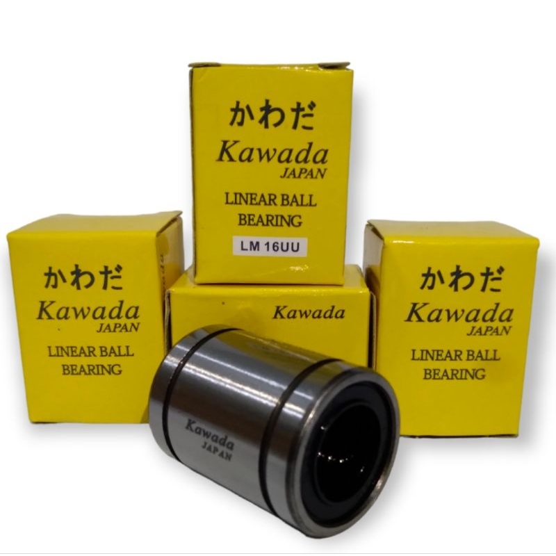 Jual BEARING LINEAR BUSH LM16UU / LM 16 UU MERK KAWADA JEPANG | Shopee ...